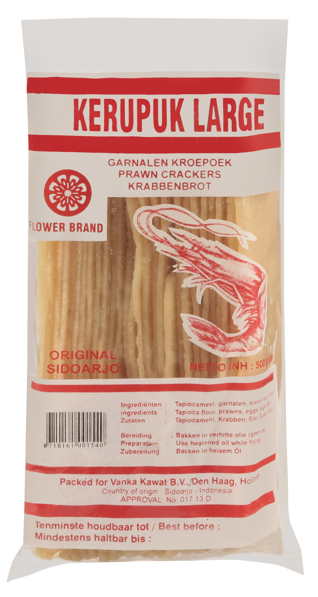 Flower Kroepoek Lg, Ready to Cook 500gr from http://www.thedutchstore.com